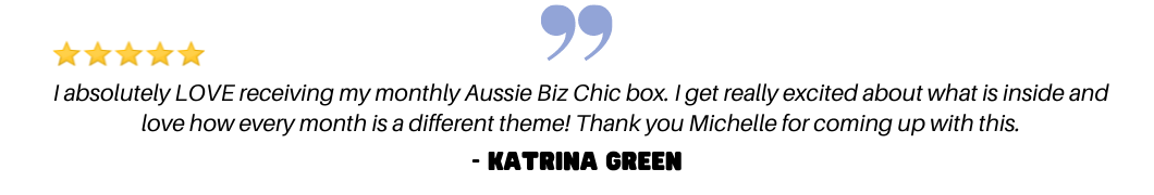 Subscription Box for Female Entrepreneurs | Aussie Biz Chic