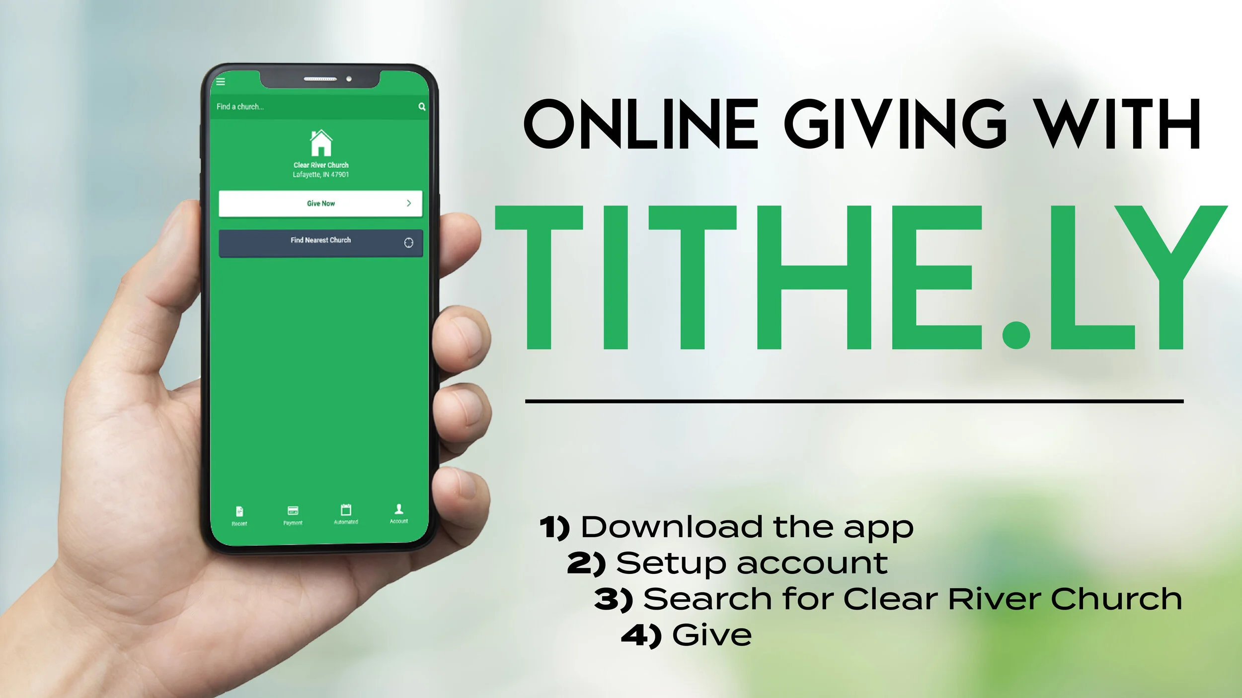 Giving — Clear River Church