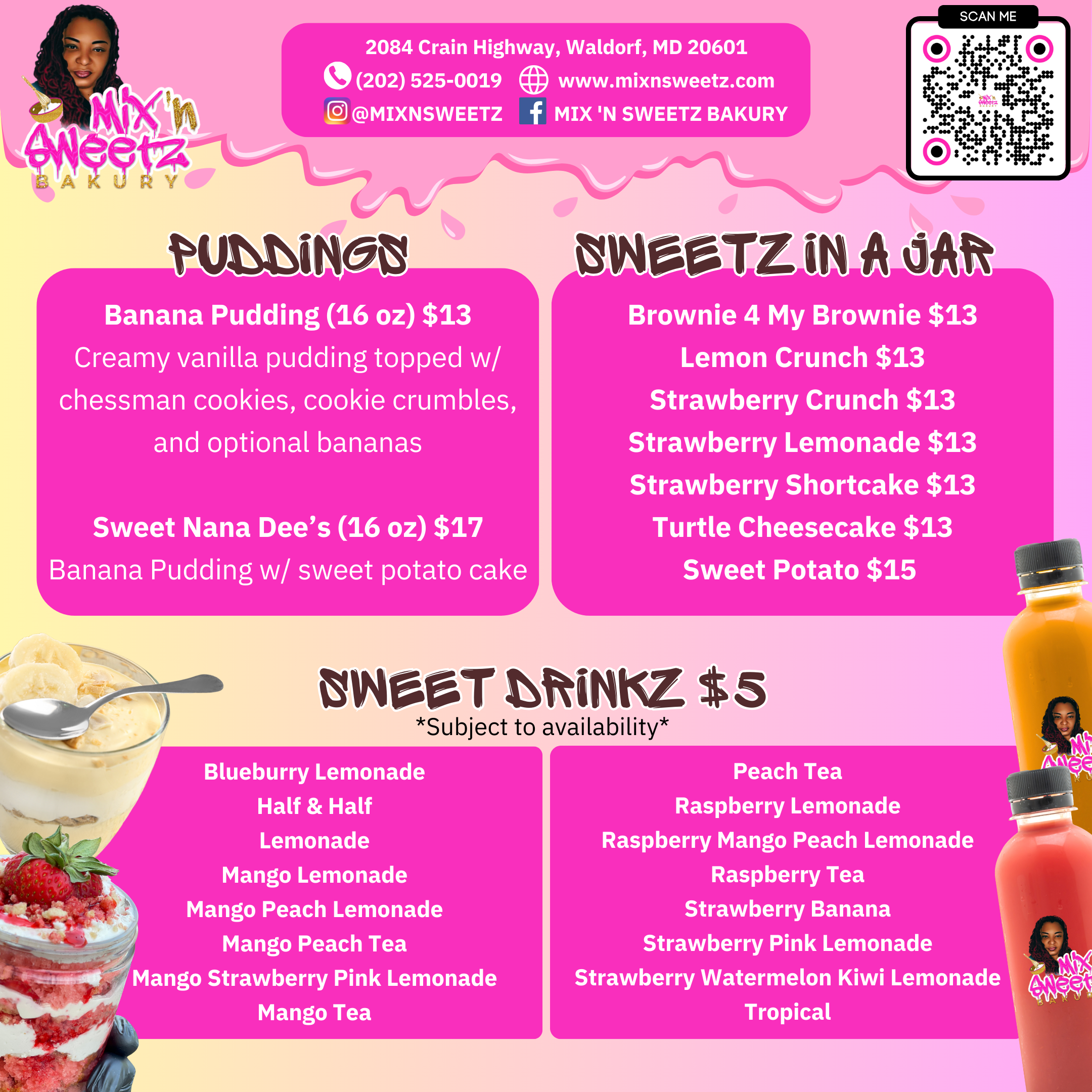Menu 1 — Mix 'n Sweetz Bakury