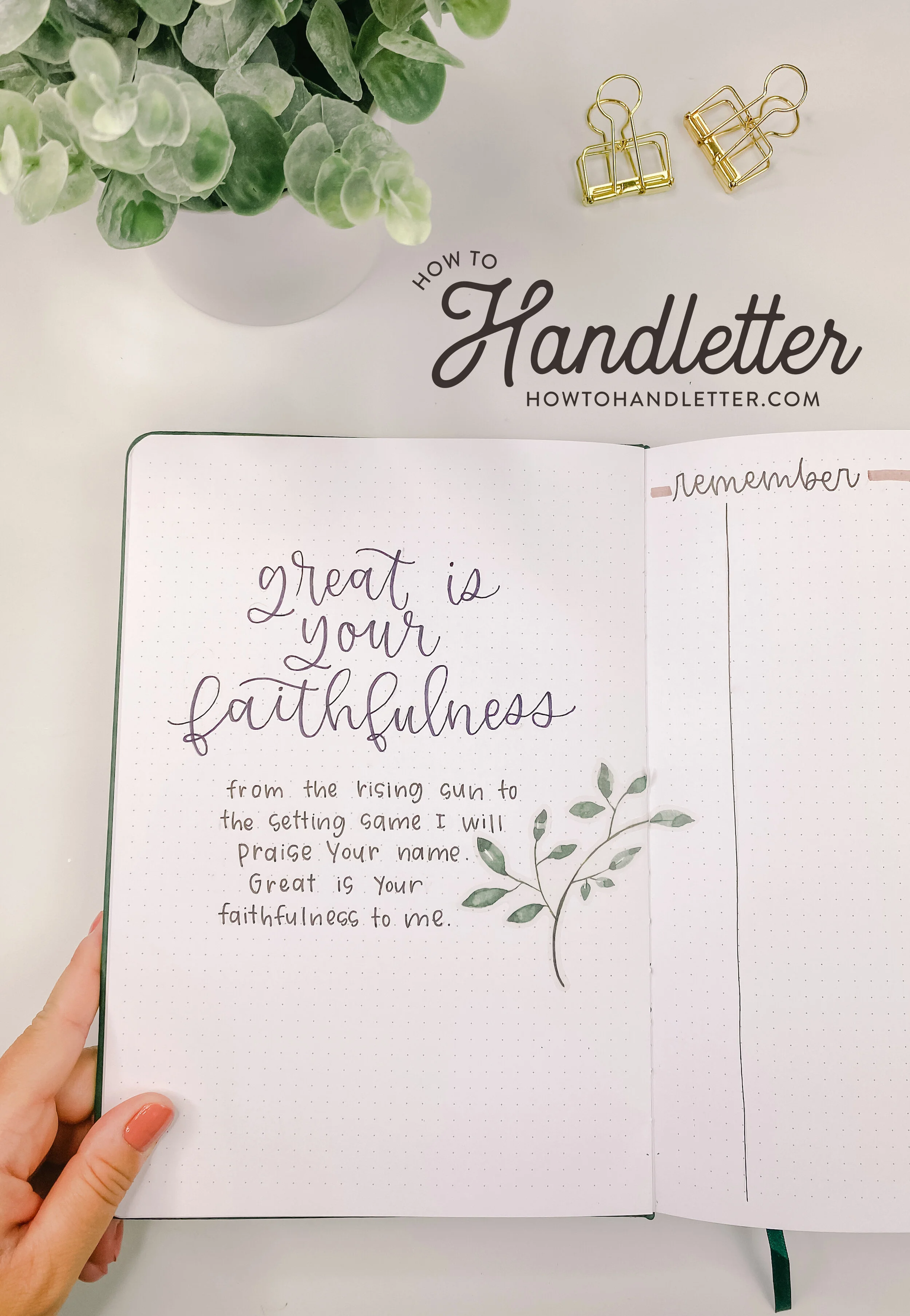 Minimal Bullet Journal Setup — How To Handletter