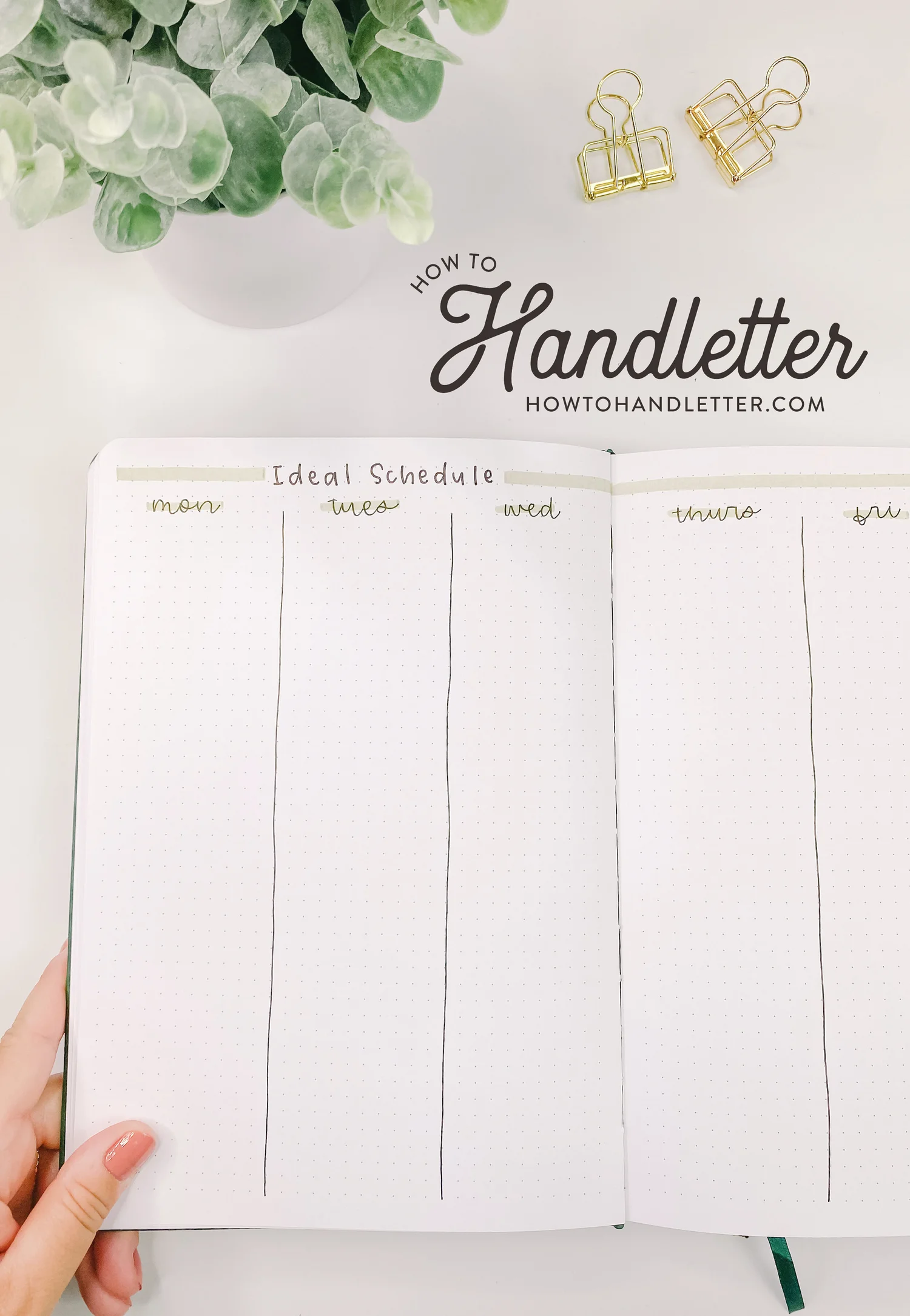 Minimal Bullet Journal Setup — How To Handletter