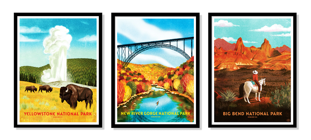 National Park Posters — Brave the Woods