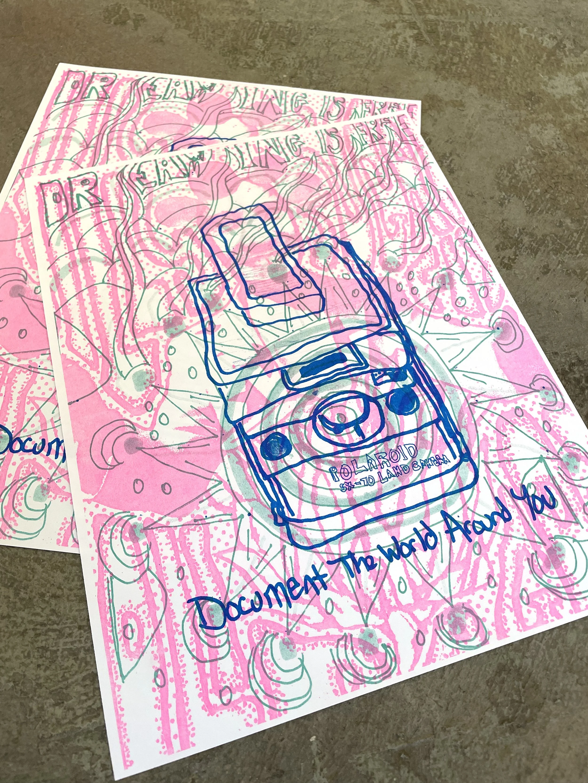 Document the World Around You Risograph by Tim Kerr and Ron Liberti — PEEL