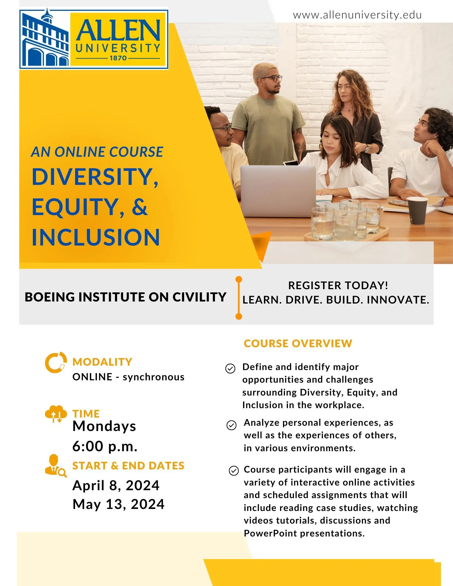 Boeing Institute on Civility — Allen University