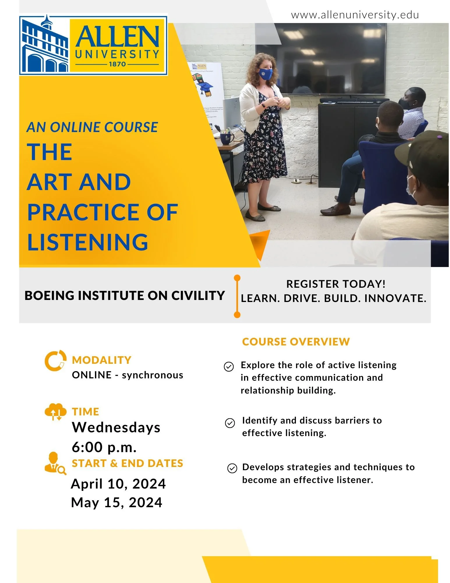 Boeing Institute on Civility — Allen University