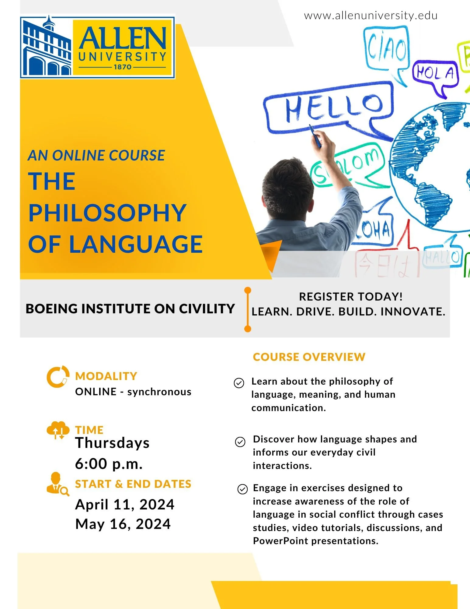 Boeing Institute on Civility — Allen University
