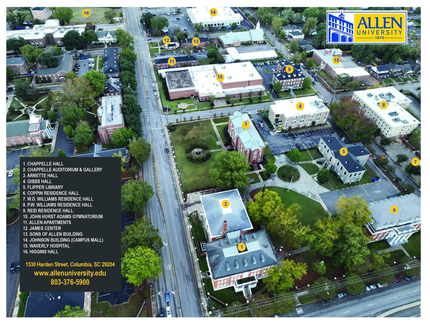 Campus Map — Allen University