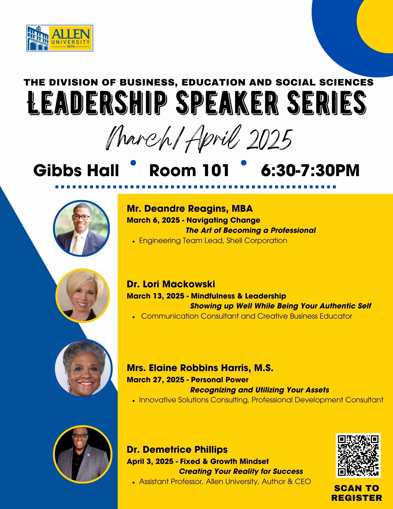 Allen University’s Leadership Speaker Series Empowers Future Leaders ...