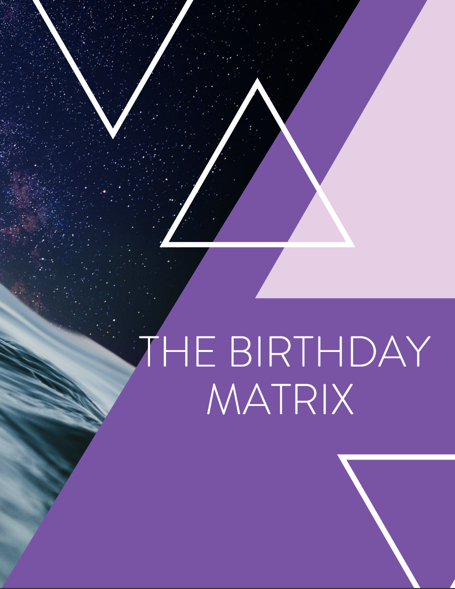 Birthday Matrix E Book — Rosie Cutter