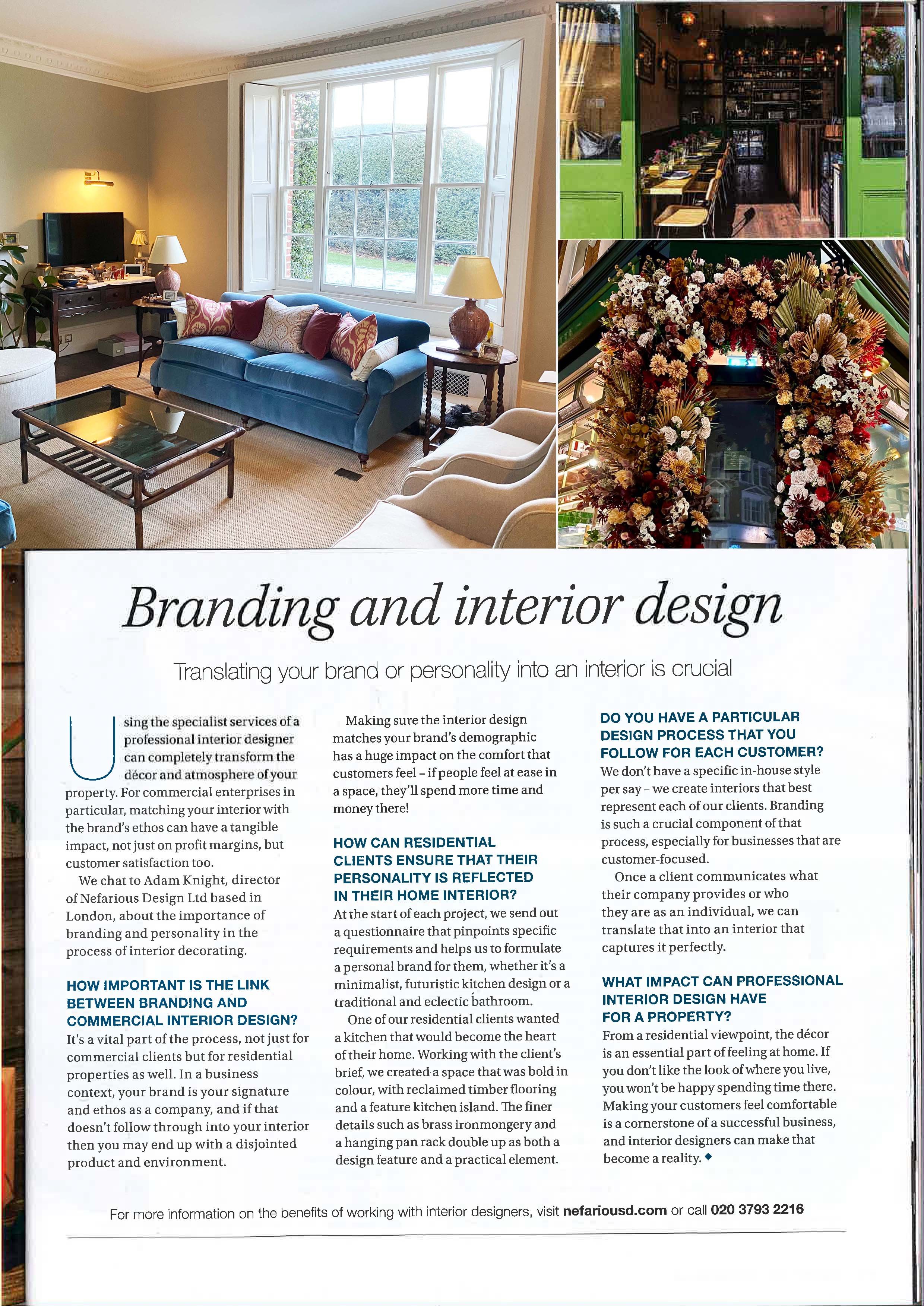 PRESS — NEFARIOUS DESIGN