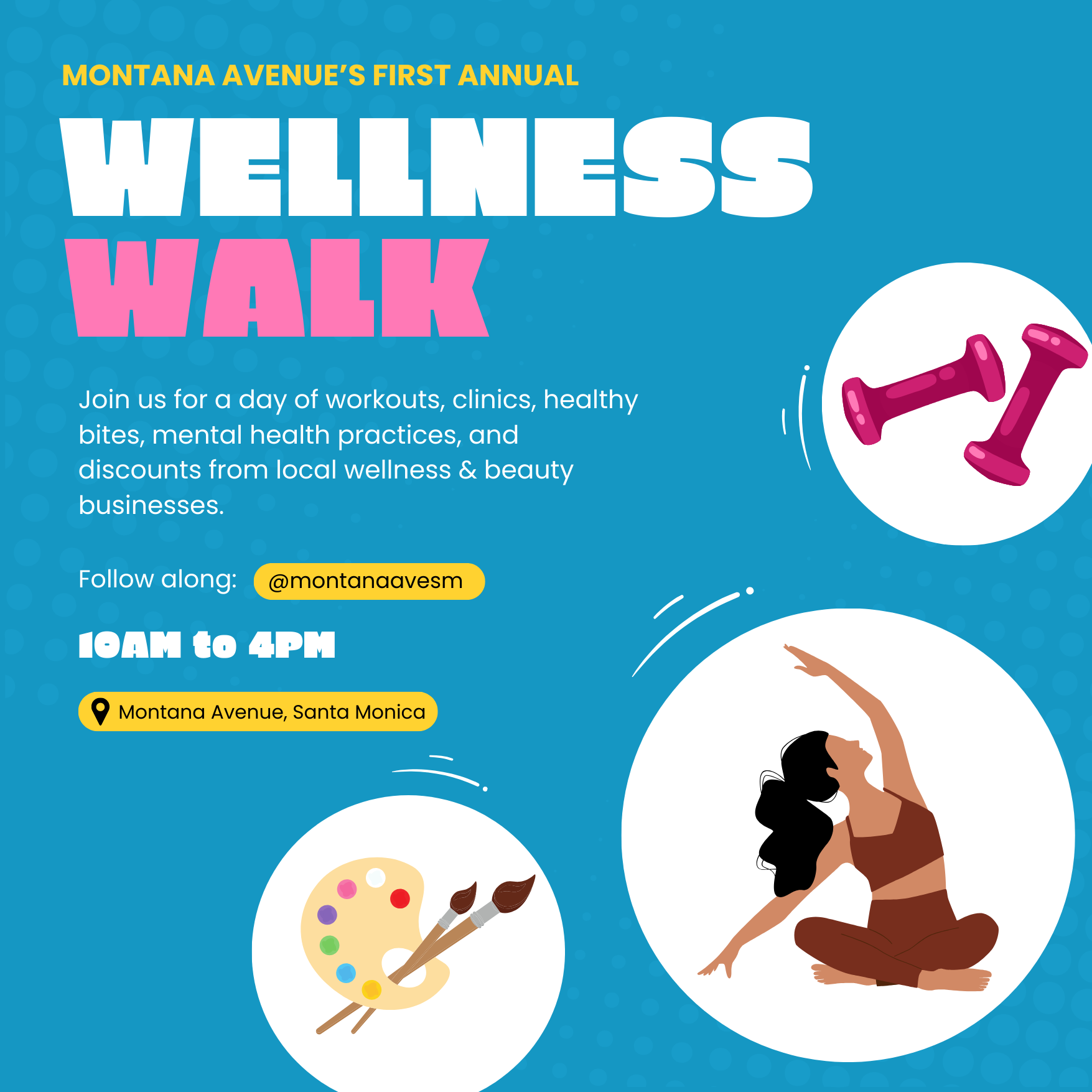 Montana Avenue Wellness Walk — Wags and Walks
