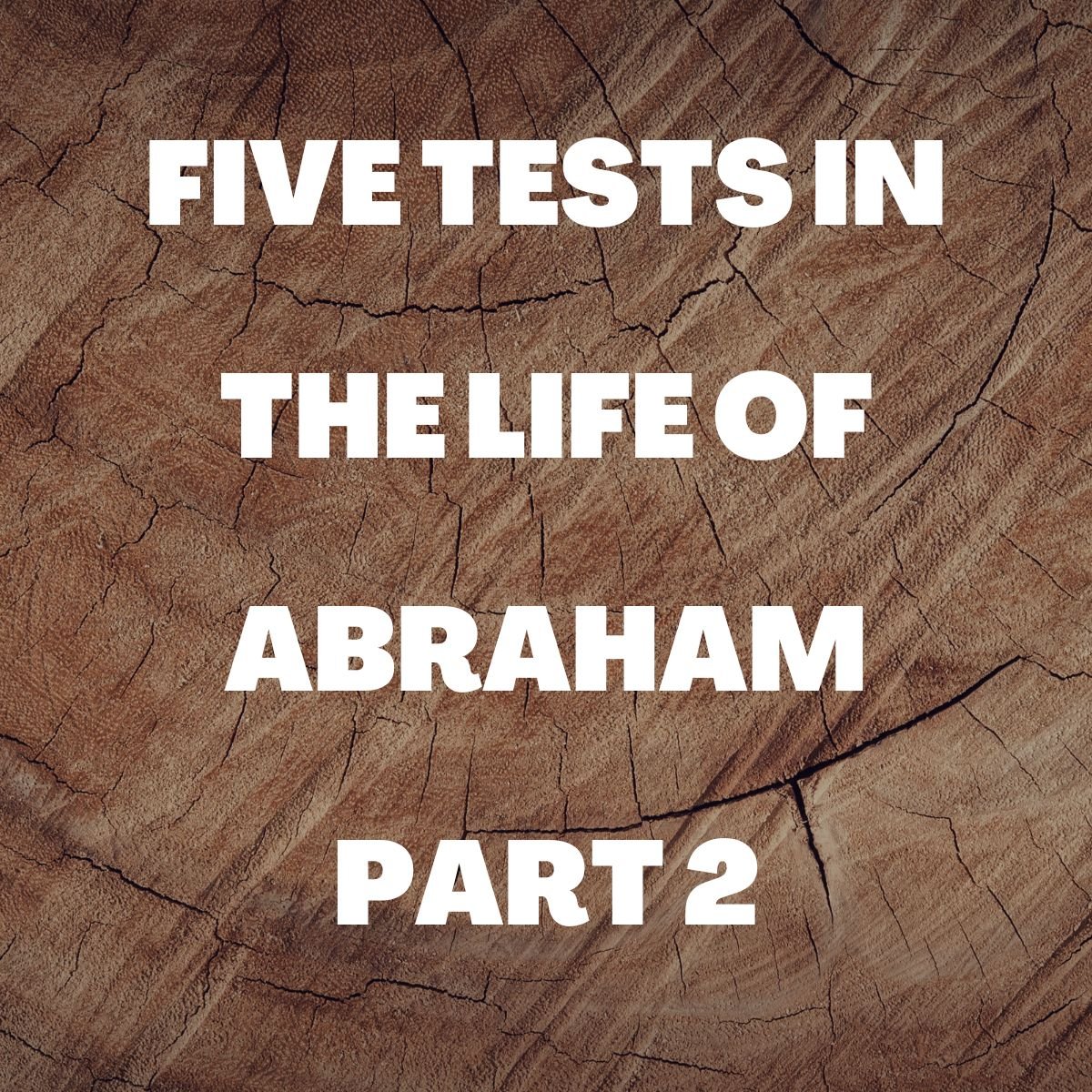 Five Tests in the Life of Abraham (Part 2) — Thoughts on Christ