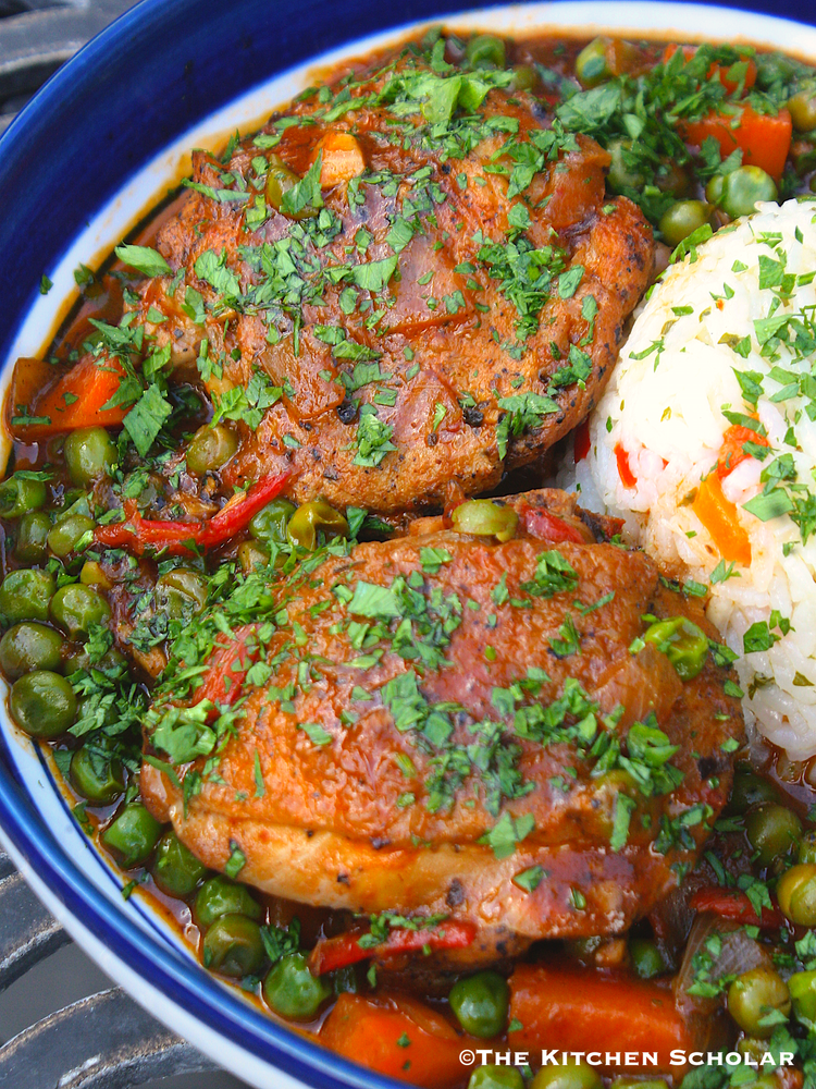 POLLO ARVEJADO (CHILEAN CHICKEN FRICASSEE) — The Kitchen Scholar