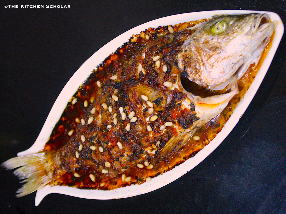 SAMAKEH HARRAH (BAKED SEA BREAM) — The Kitchen Scholar