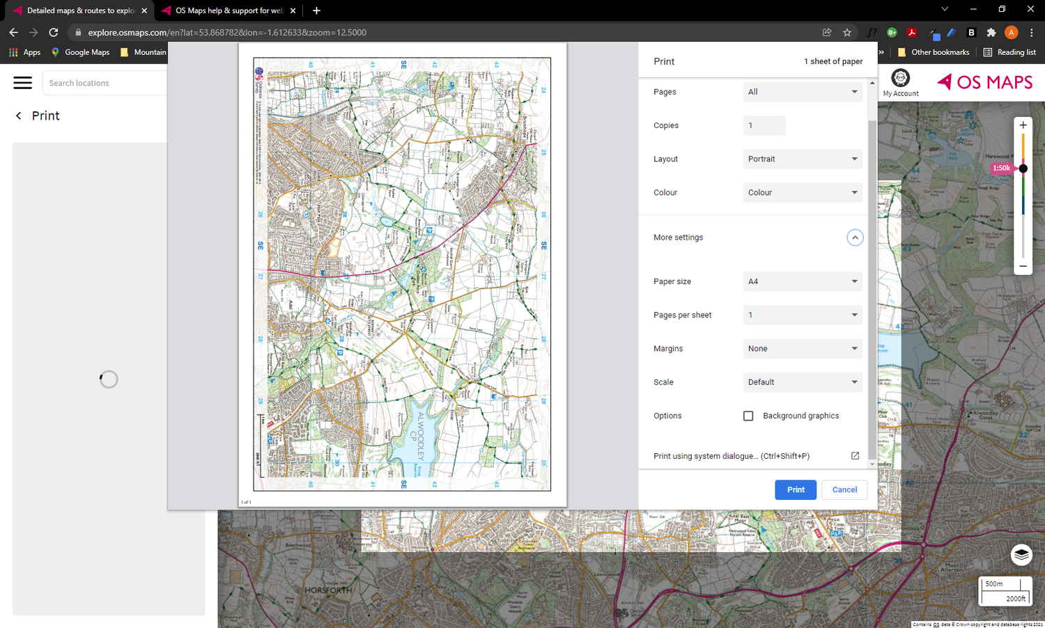 OS Maps Premium Subscription Review — Mountain Boardroom
