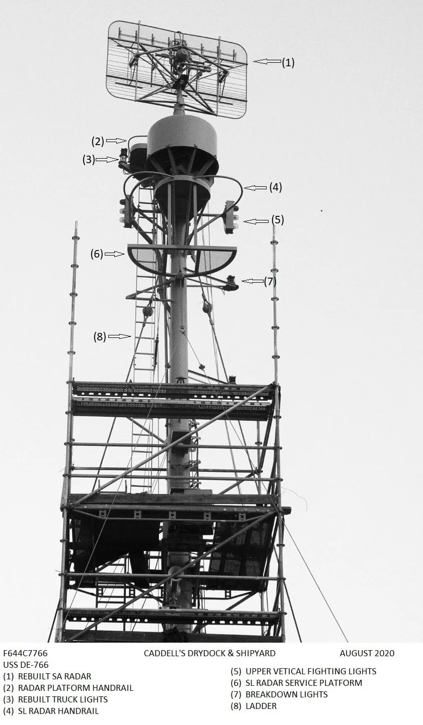 Mast — USS SLATER
