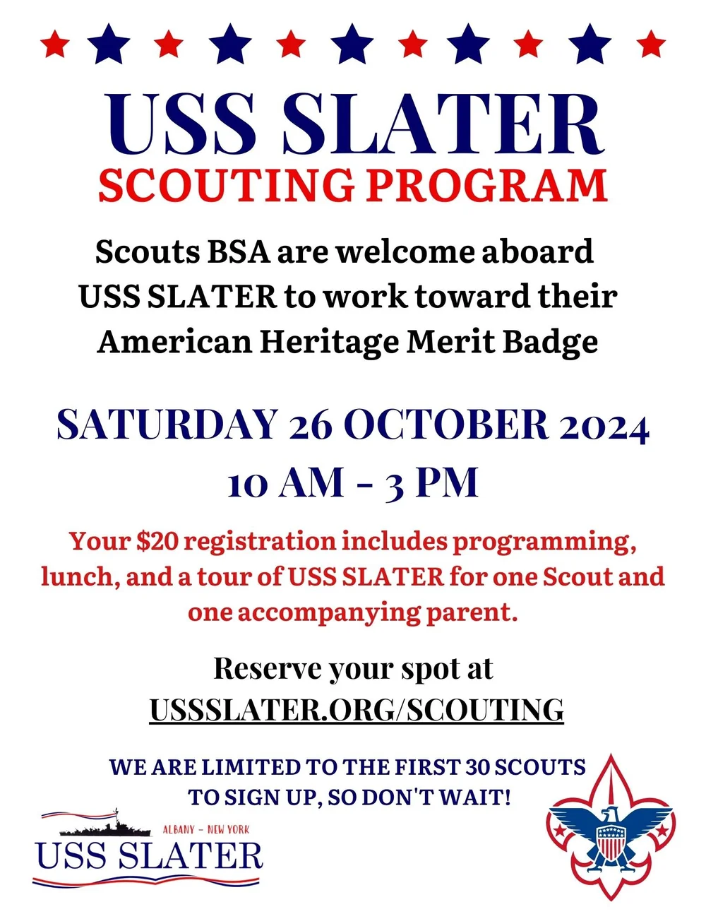Scouting — USS SLATER