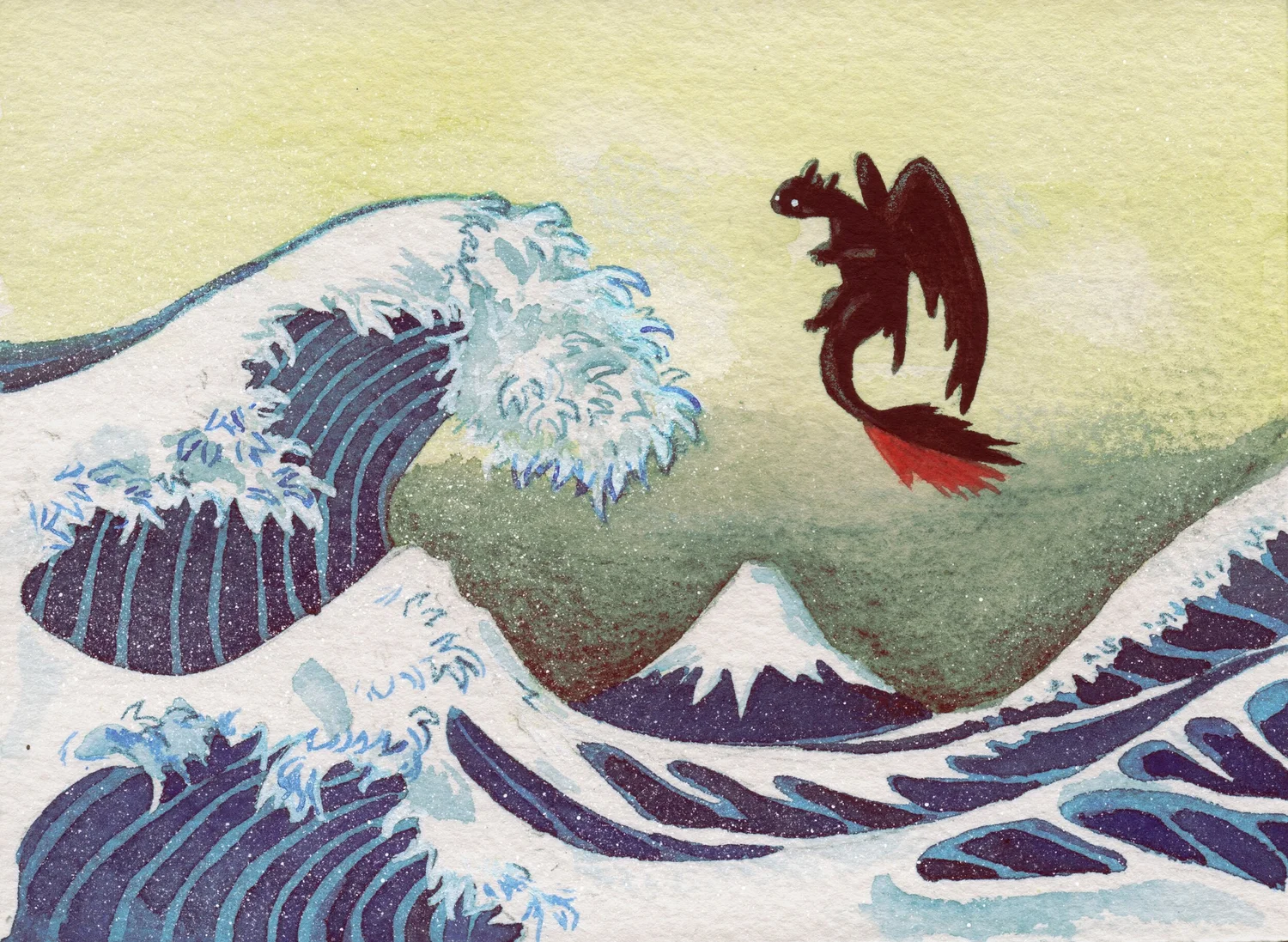 The Great Wave Off Kanagawa Parody