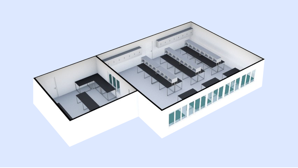 Lab Floor Plan Sketch