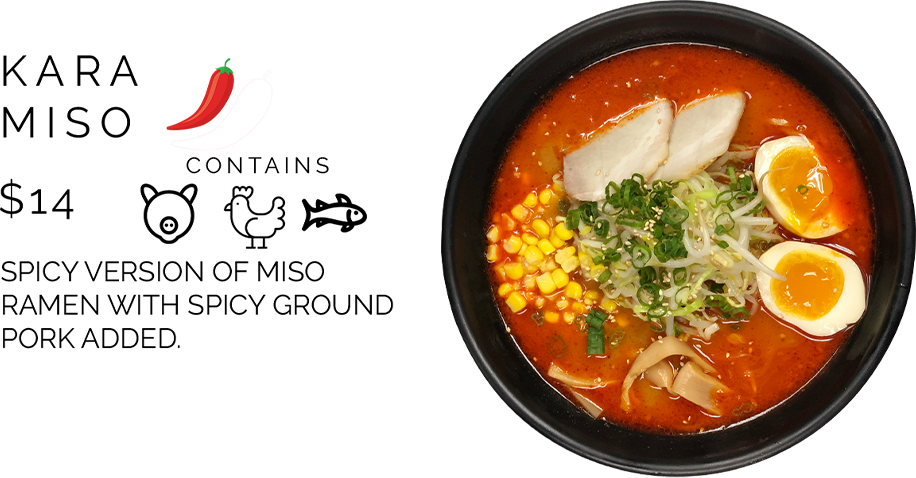 Menu — Hanabi Ramen