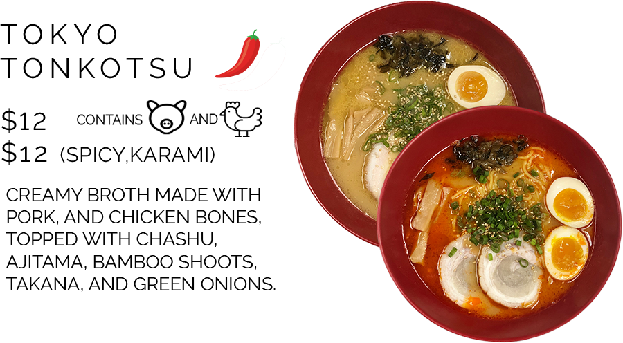Menu — Hanabi Ramen