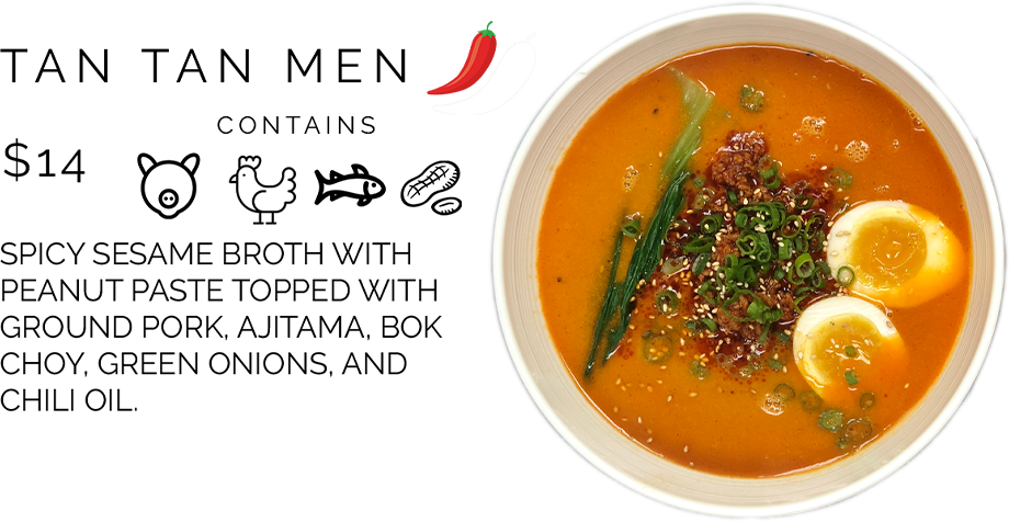 Menu — Hanabi Ramen