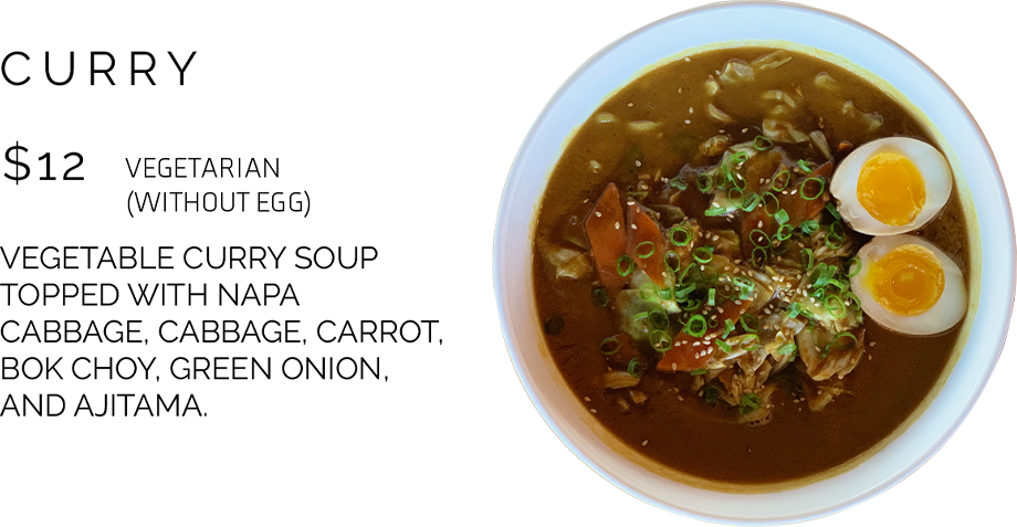 Menu — Hanabi Ramen