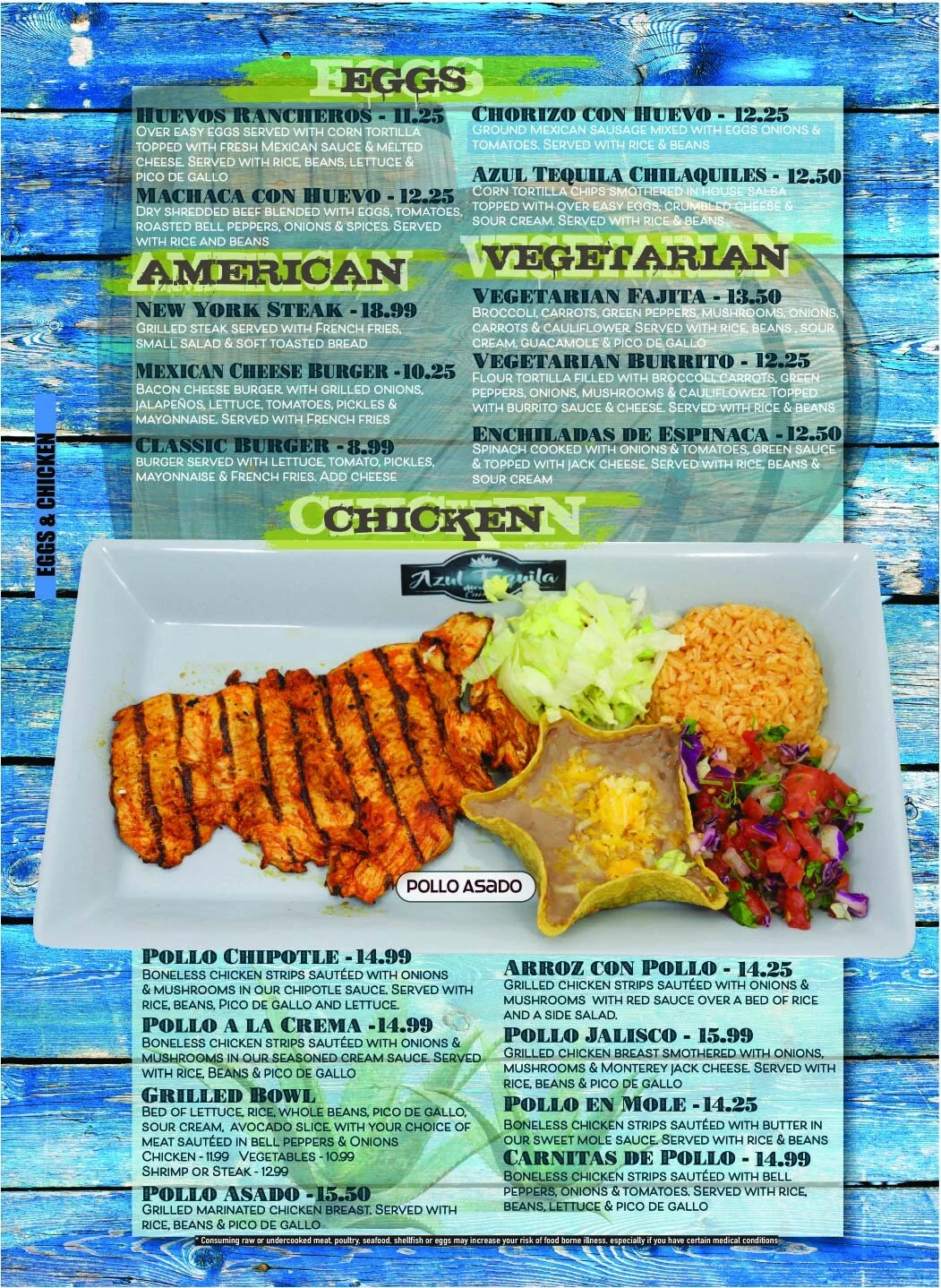 Our Food — Azul Tequila Mexican Cuisine