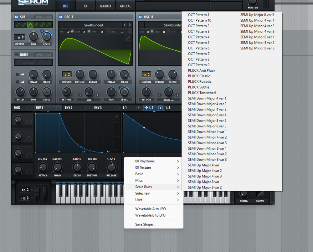 Scale Runs Sequences for Serum LFO (Free) — Geoffrey Day - Composer and ...