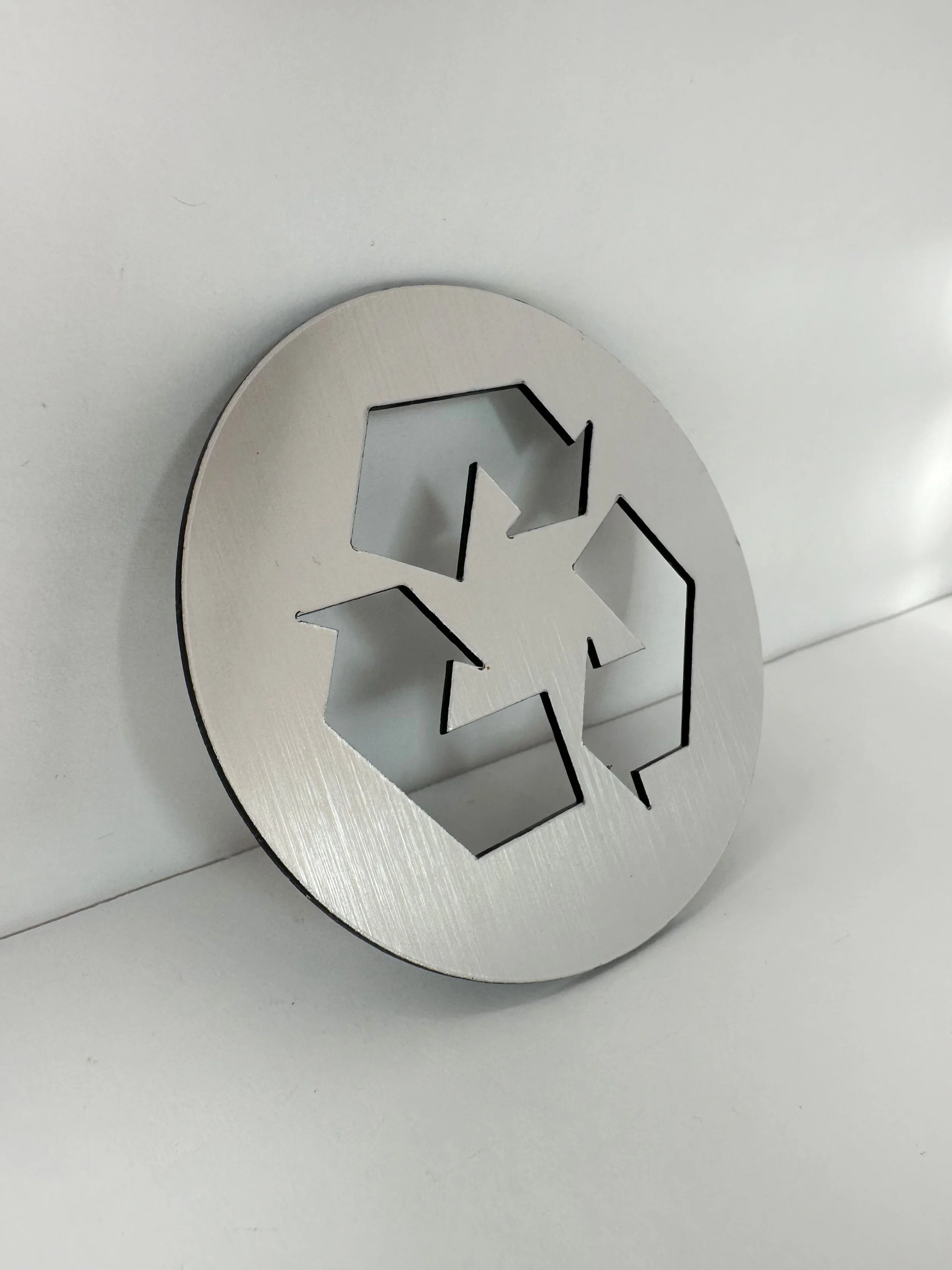 Classic Metallic Trash and Recycle Labels — CENTRAL