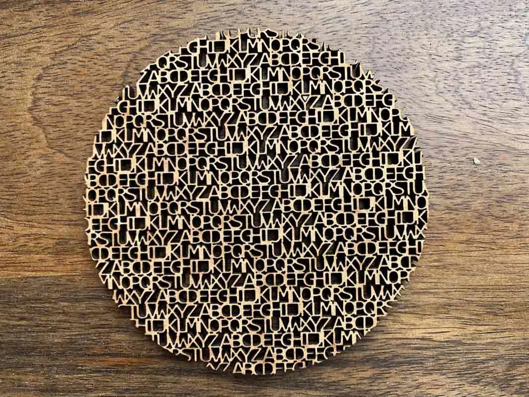 TYPOGRAPHY COASTER (SET OF 4) — CENTRAL