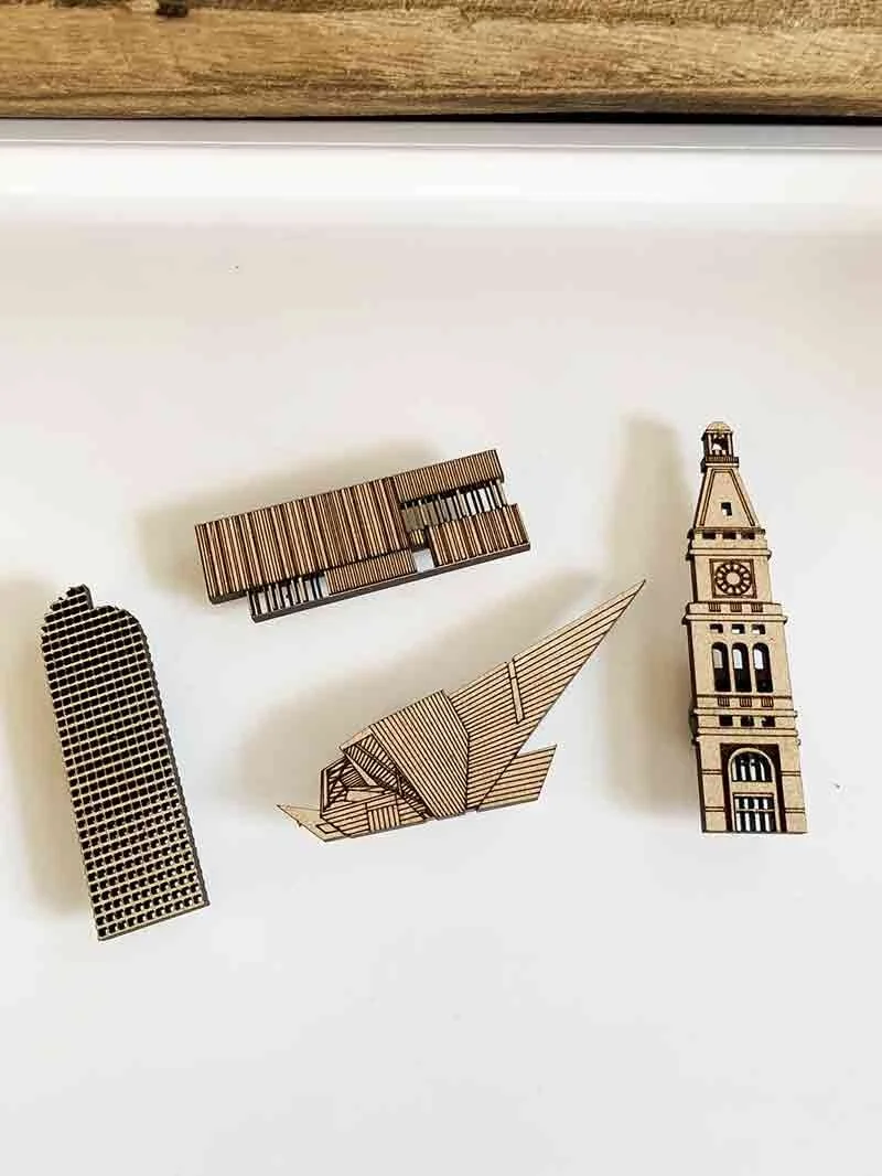 Denver Architecture Magnets Set — CENTRAL