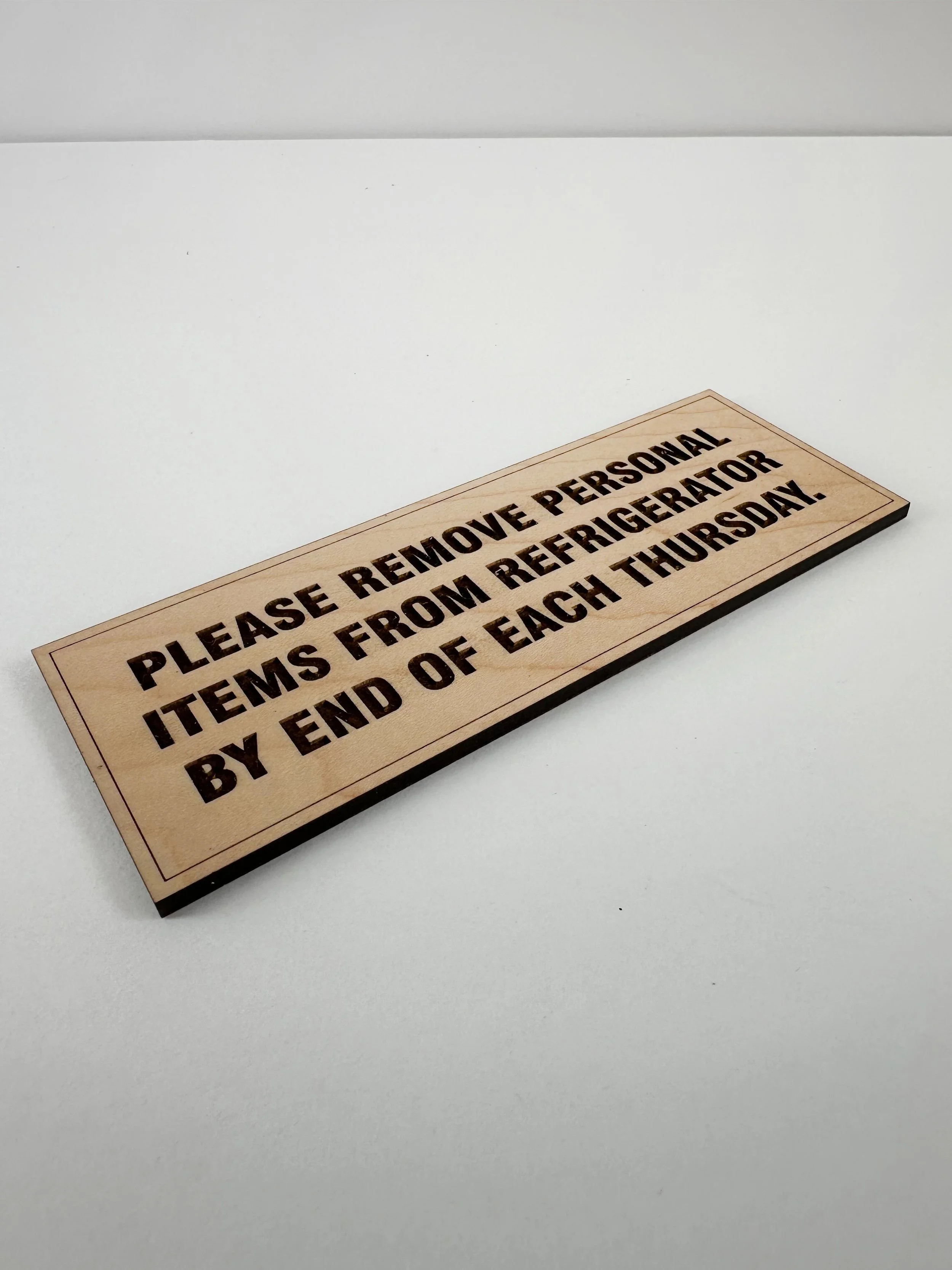 Clean Refrigerator Signage — CENTRAL