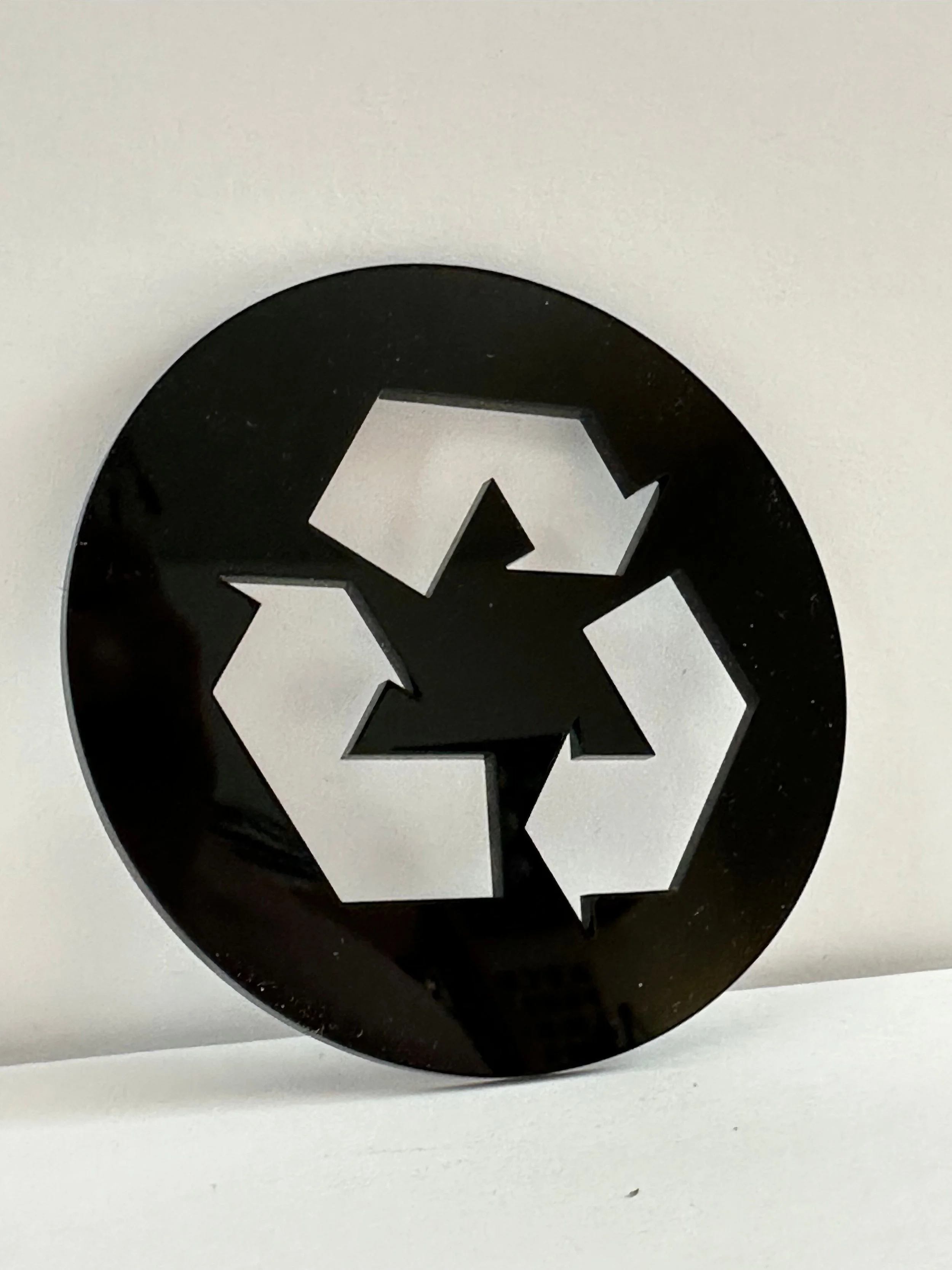 Classic Acrylic Trash and Recycle Labels — CENTRAL