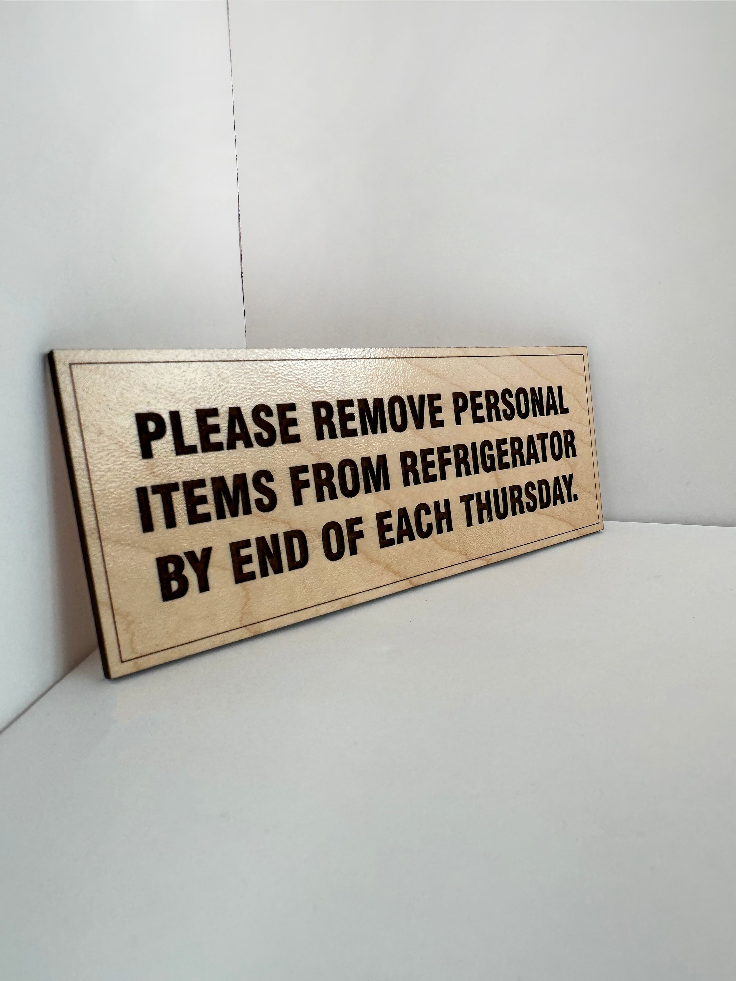 Clean Refrigerator Signage — CENTRAL