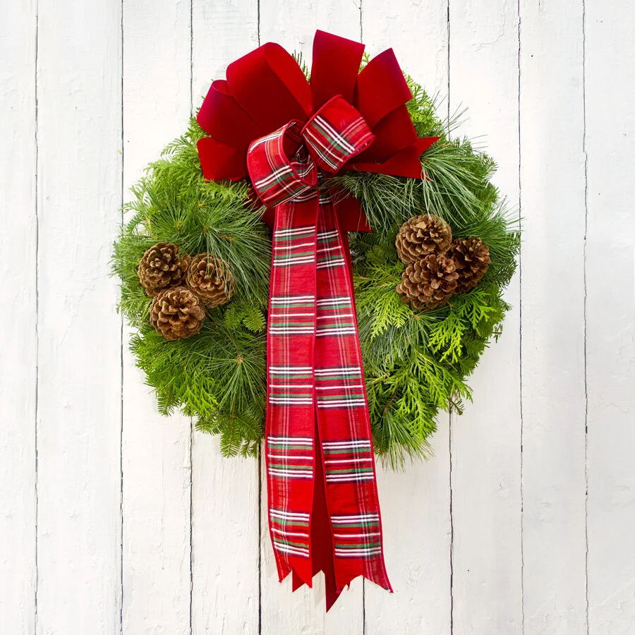 Buy Real | Fresh Christmas Wreaths of Fragrant Balsam Fir — The ...