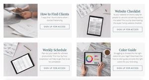 How to create a free resource library in Squarespace — Studio Seaside