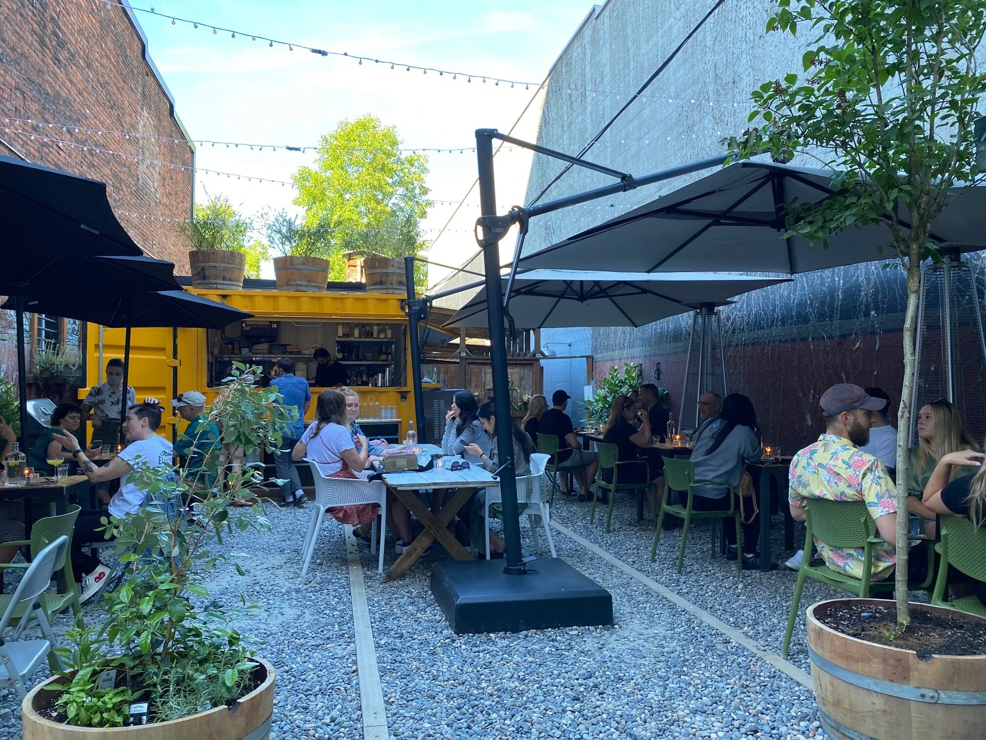 Between two brick walls off a downtown Vancouver alleyway, Chupito is a ...