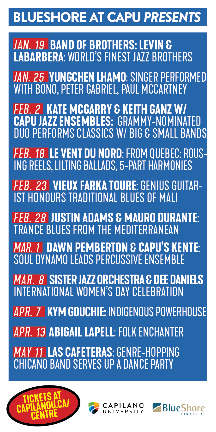 BlueShore Theatre at CapU — Stir