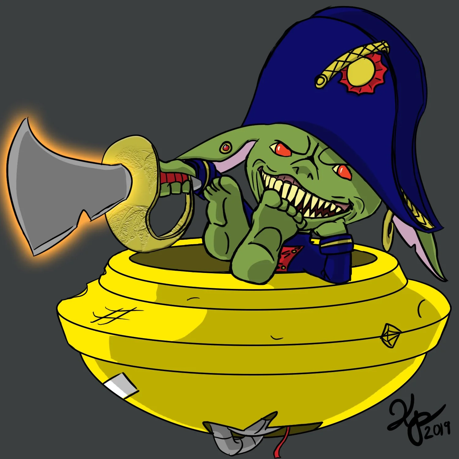 Night Goblin Moon Yellow