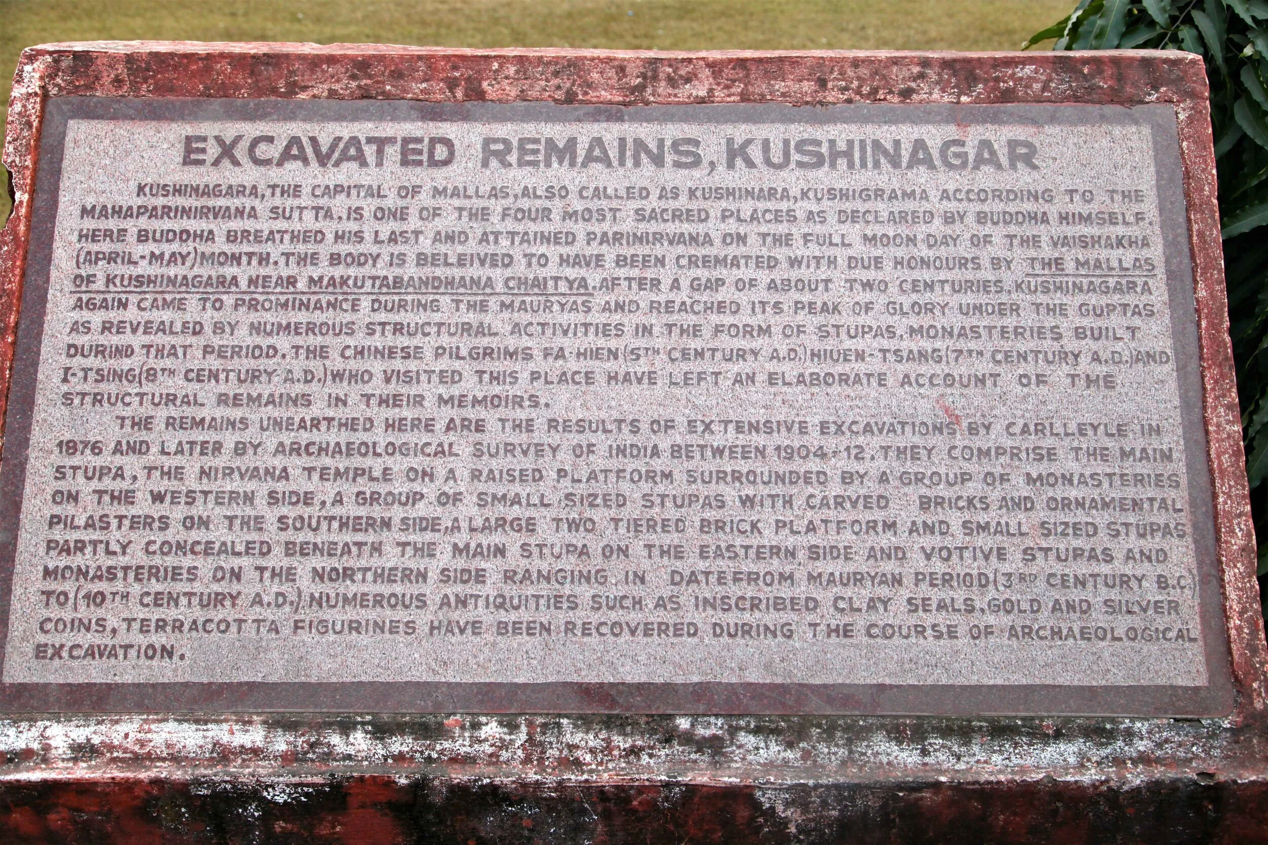 Kushinagar where the Buddha passed into parinibbāna — Buddhist Journal