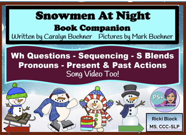December FREEBIES & New Product — Preschool Speechie PLUS