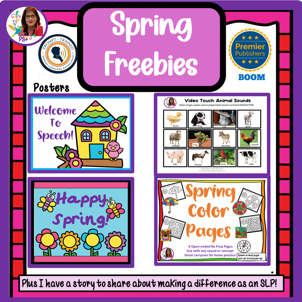 SPRING 2024 FREEBIES — Preschool Speechie PLUS