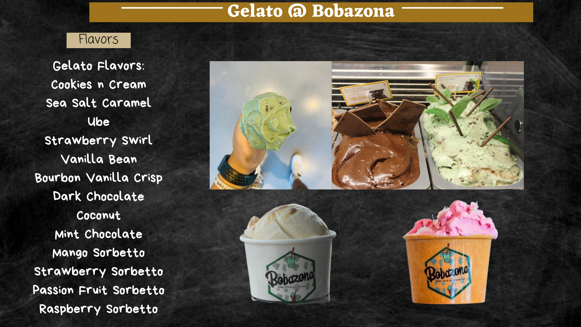 Our Menu — Bobazona