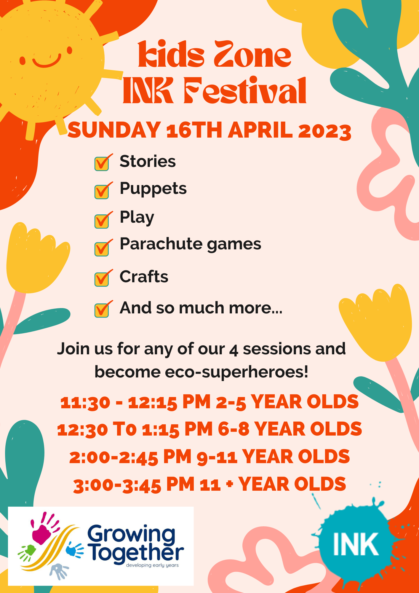 INK Festival Sunday Funday — GrowingTogether