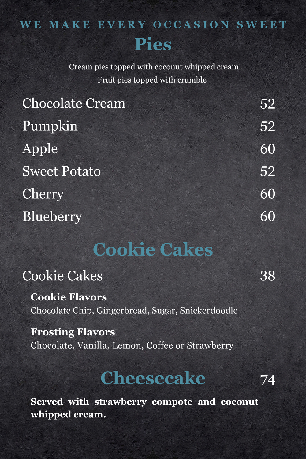 Menus | Gluten-Free & Vegan Bakery, Café & Bistro in Colorado Springs ...