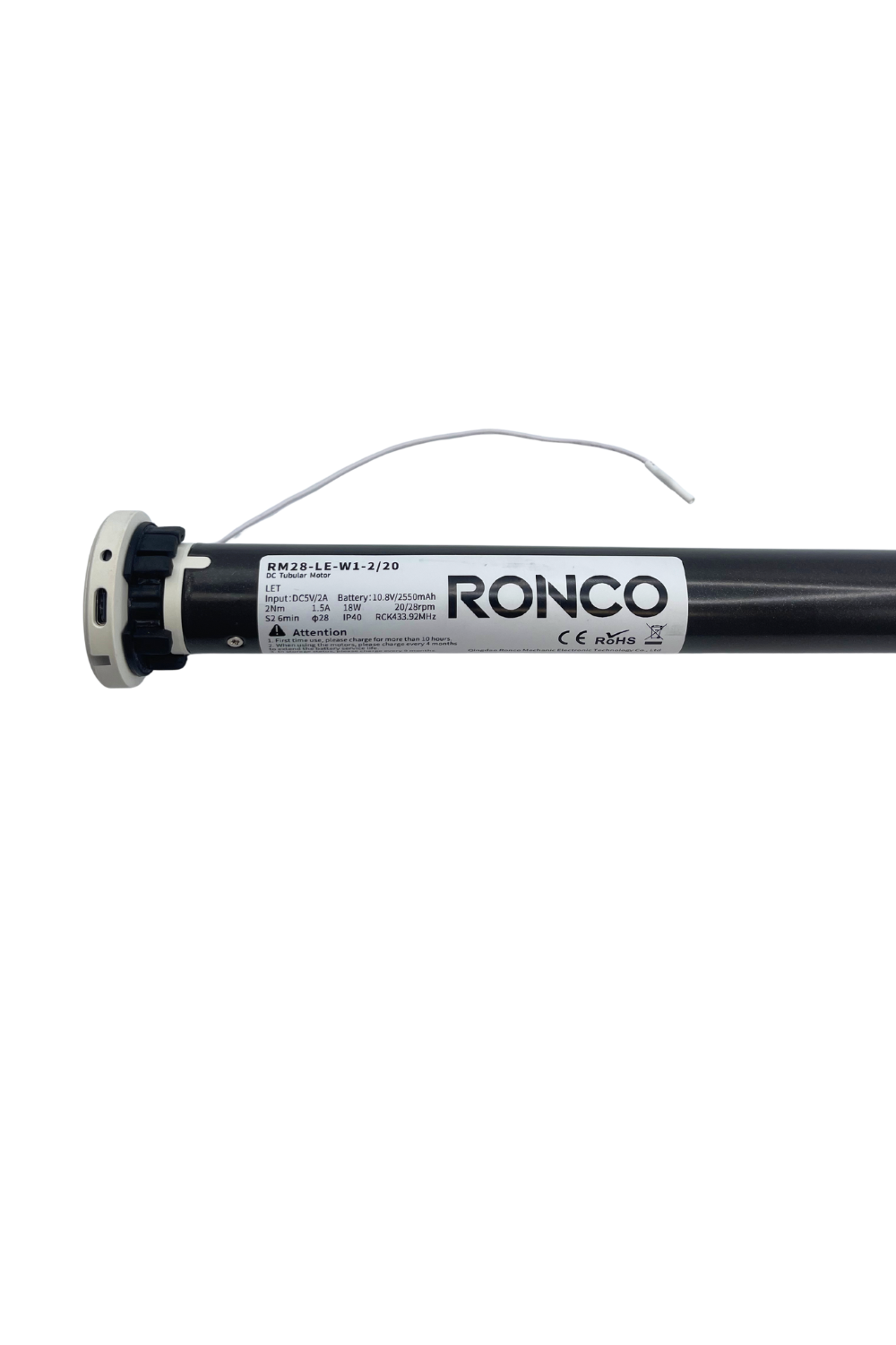 Battery Ronco Lithium Ion Motor | Rechargeable Motor for Roller Shades ...