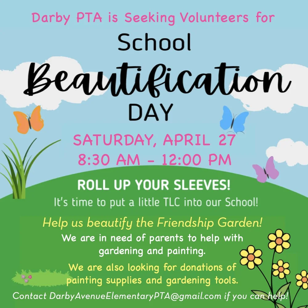Beautification Day — Darby Avenue Elementary PTA