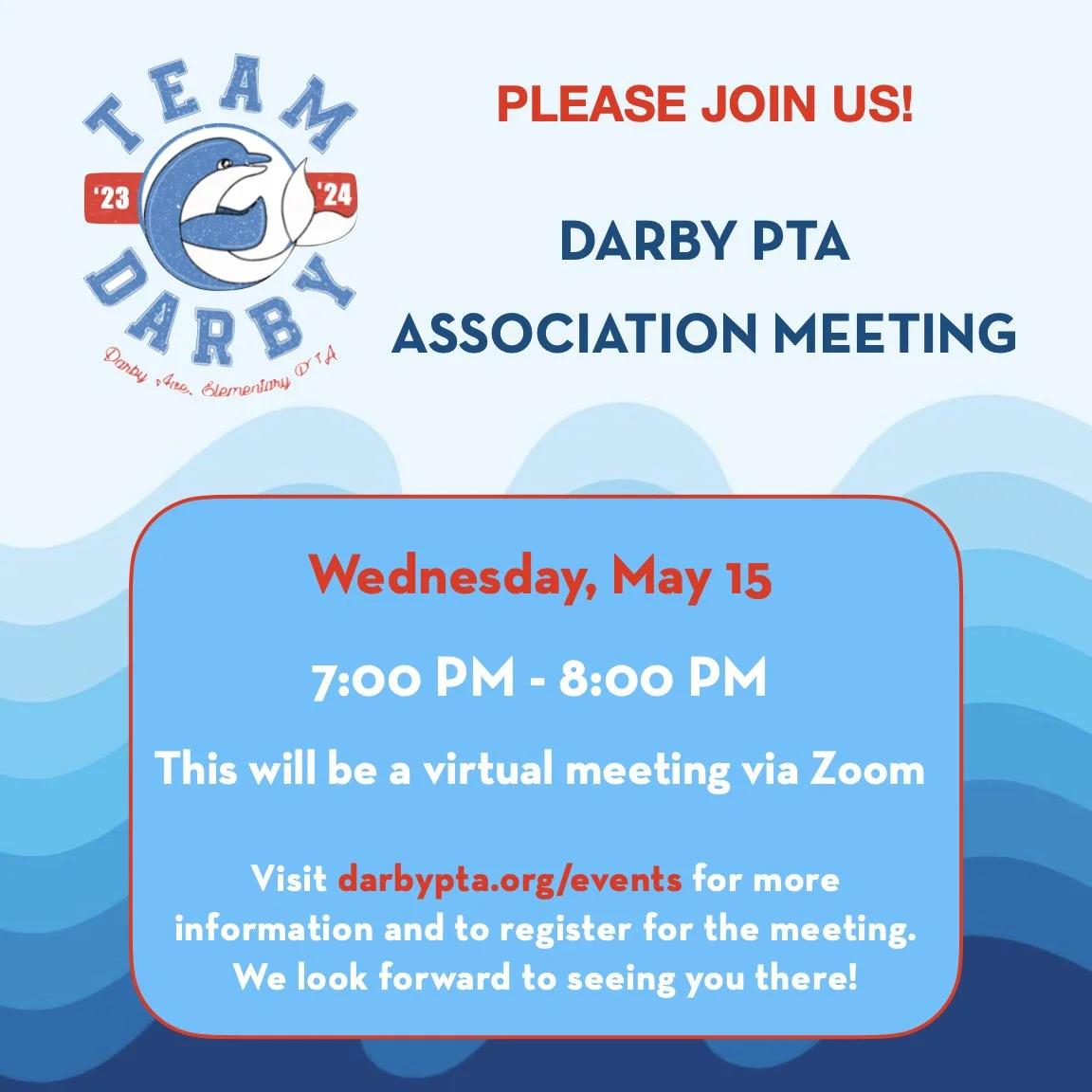 Darby PTA Association Meeting — Darby Avenue Elementary PTA