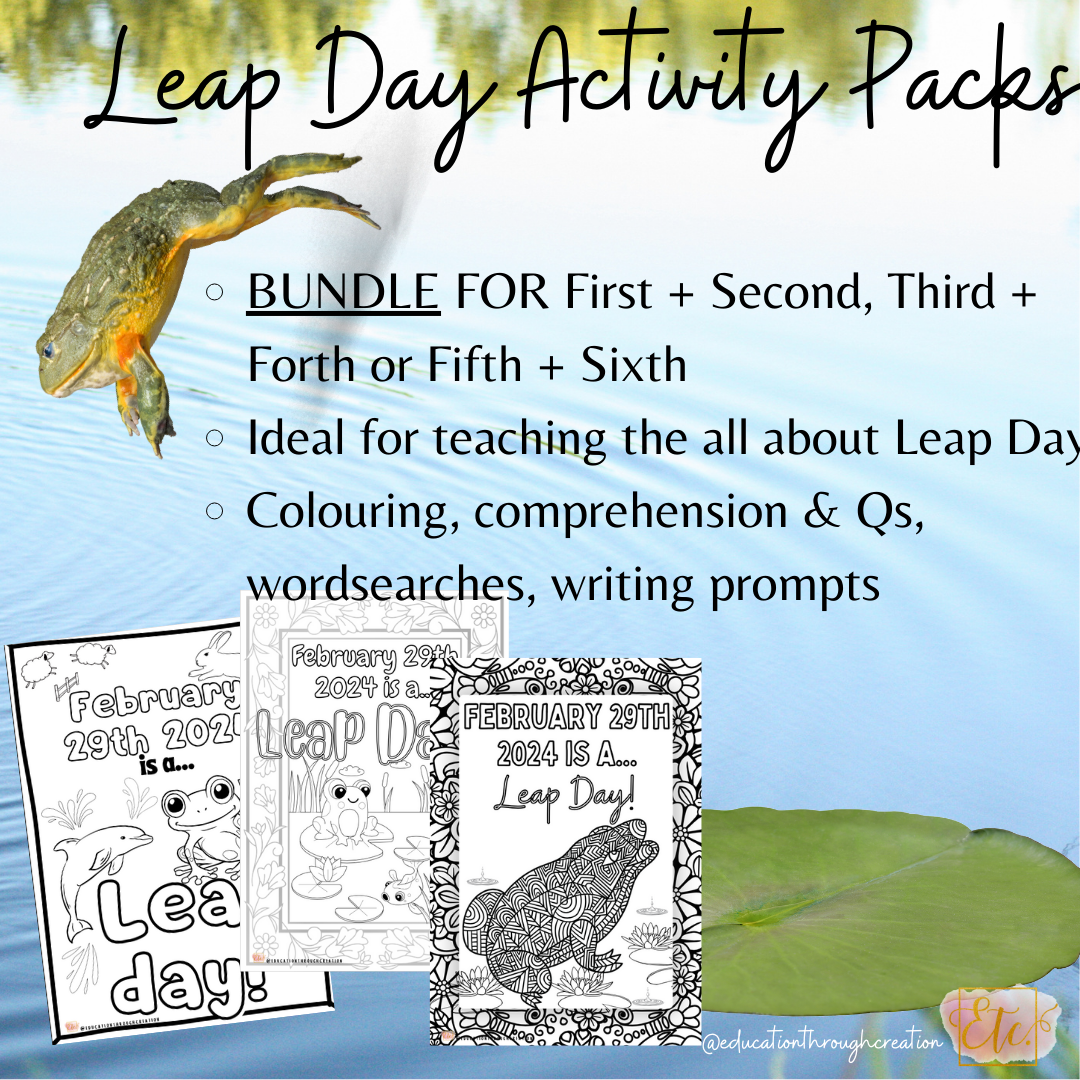 Leap day activity differentiated BUNDLE - 1st - 6th Class — Education ...